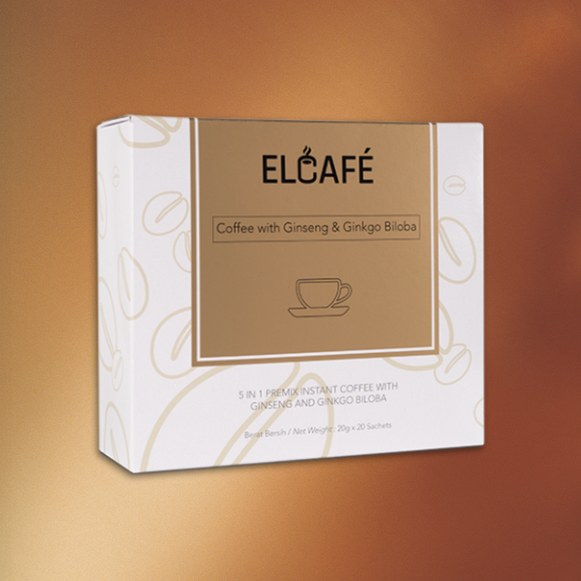 El Cafe Coffee with Ginseng & Ginkgo Biloba – Elken Shop (Singapore)